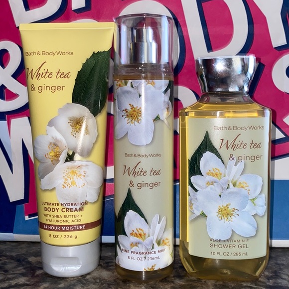 Bath & Body Works | Bath & Body | Bath Body Works White Tea Ginger Set ...